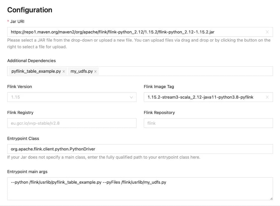 How To Run Pyflink Jobs And Python Udfs On Ververica Platform